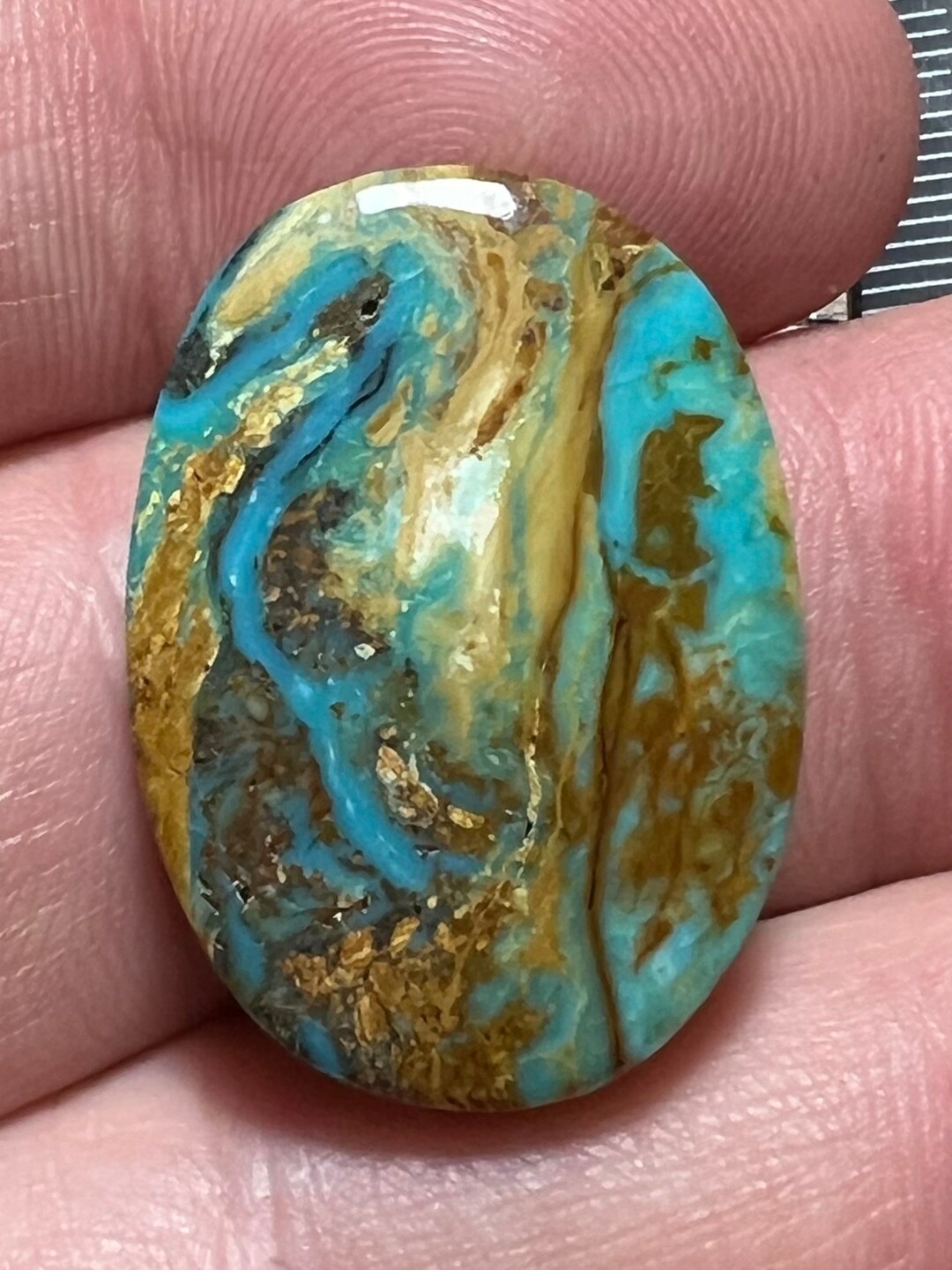 Gorgeous Kingman RISING PHOENIX TURQUOISE Designer Cabochon - Etsy