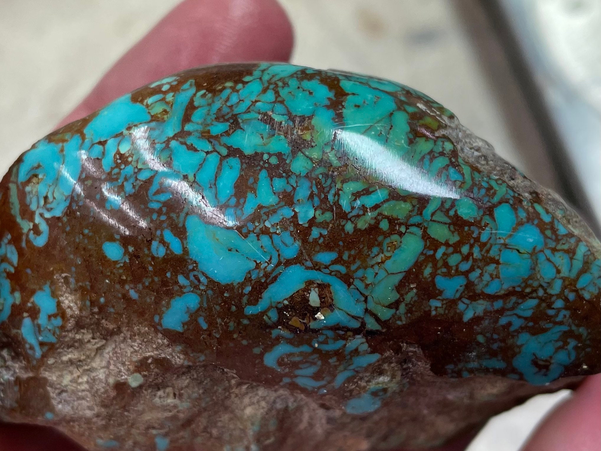 Fine KINGMAN CEREMONIAL TURQUOISE Windowed Rough 202 Grams - Etsy