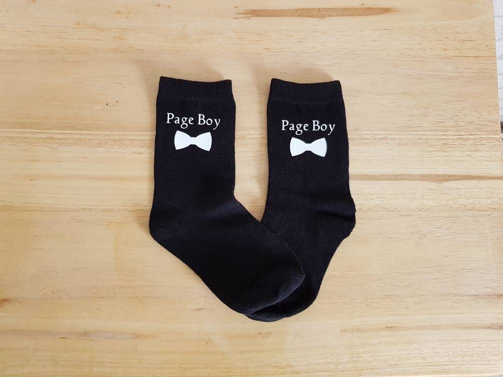 Page Boy Gift Sockspage Boy Clothesgift for Page - Etsy