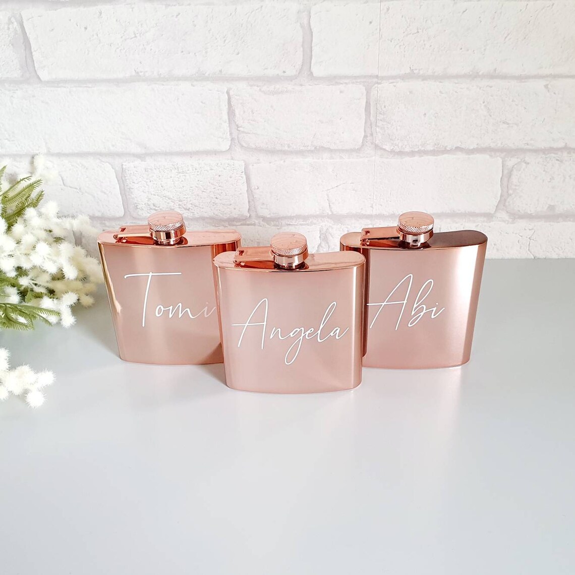 Hip Flask Rose Gold~ladies Hip Flask~bridesmaid Gift~bride to Be Gift ...