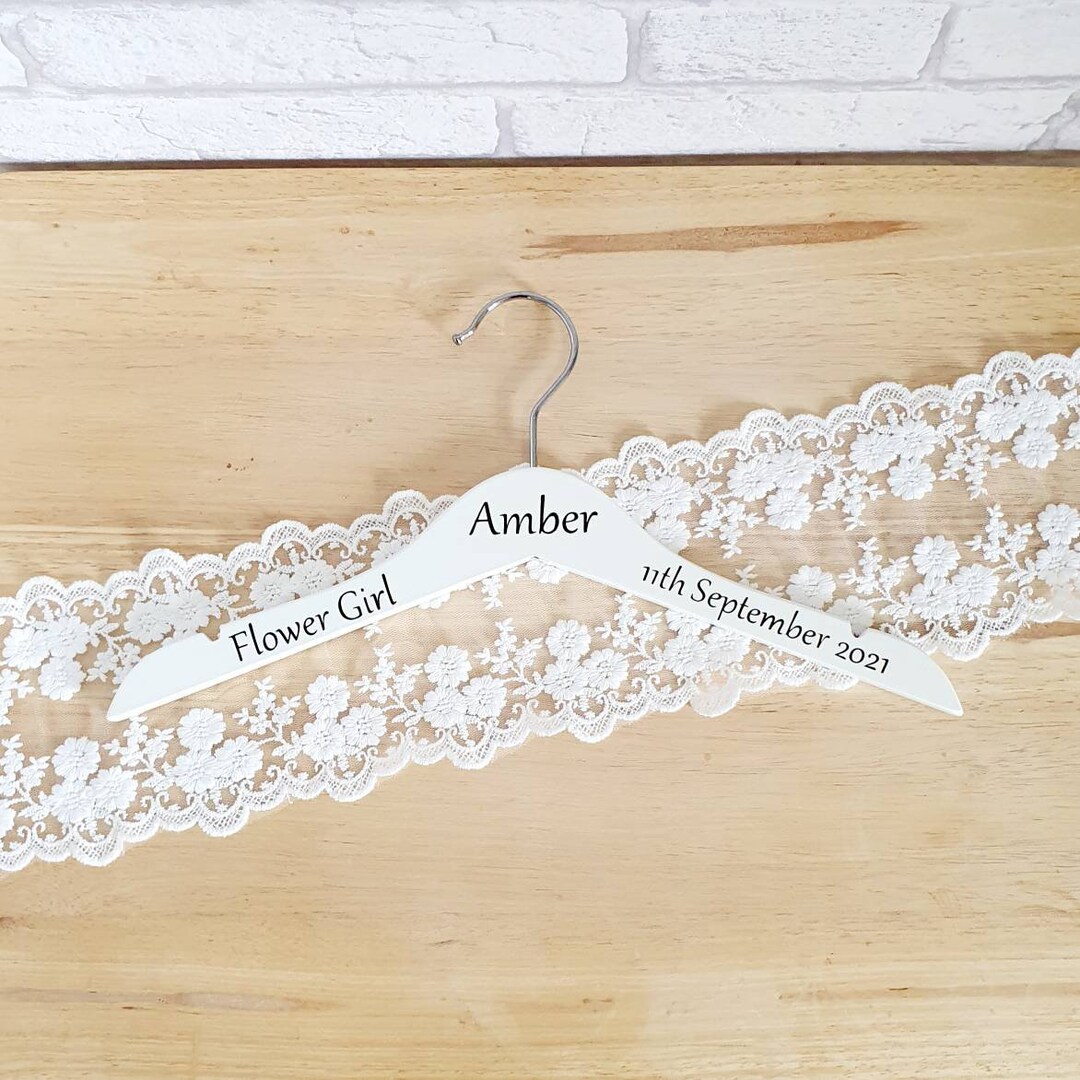 Flower Girl Hanger~flower Girl Dress Hanger~personalised Clothing ...