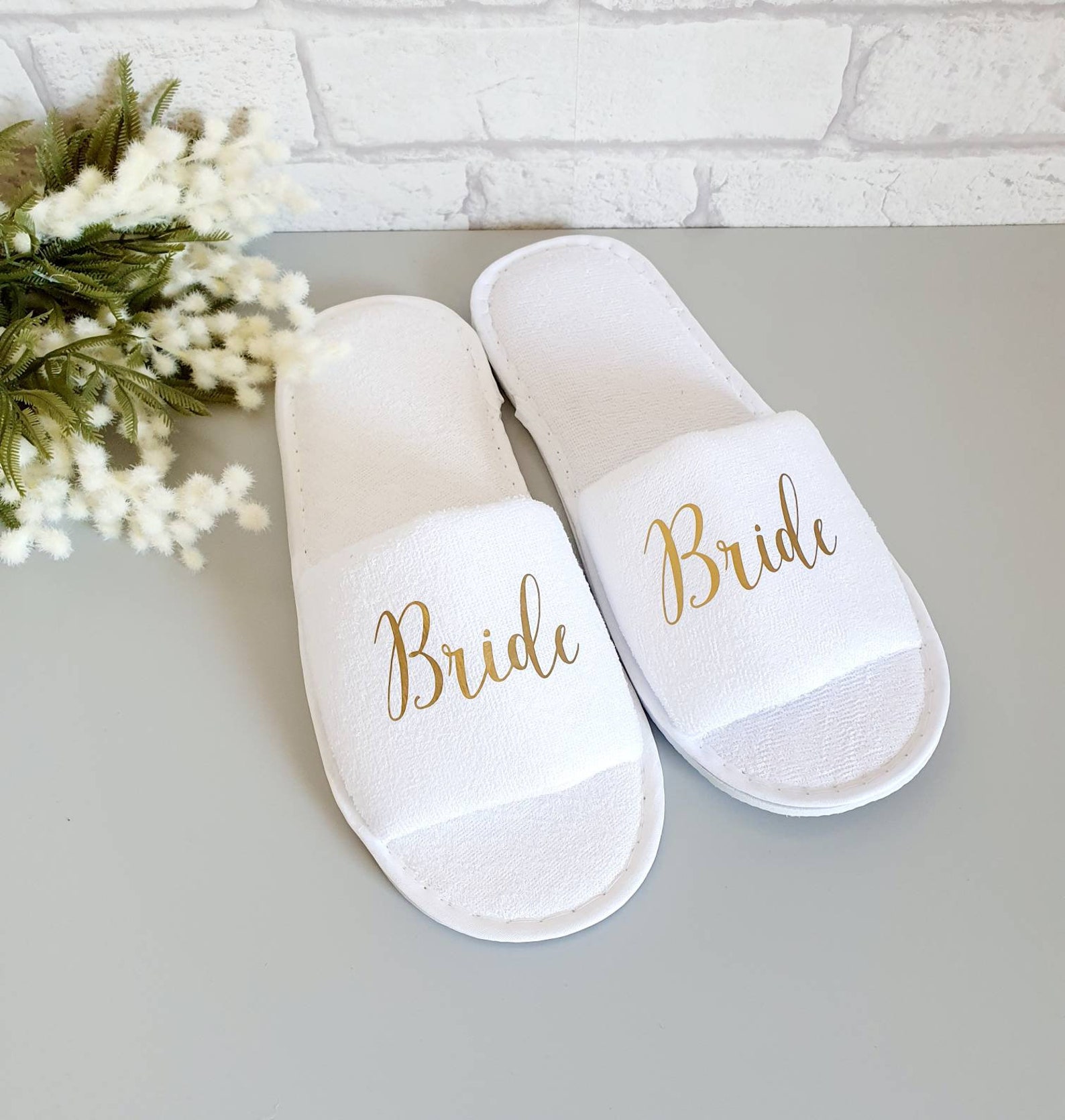 Bride Slippersbride to Be Giftwedding Slippersbridesmaid - Etsy