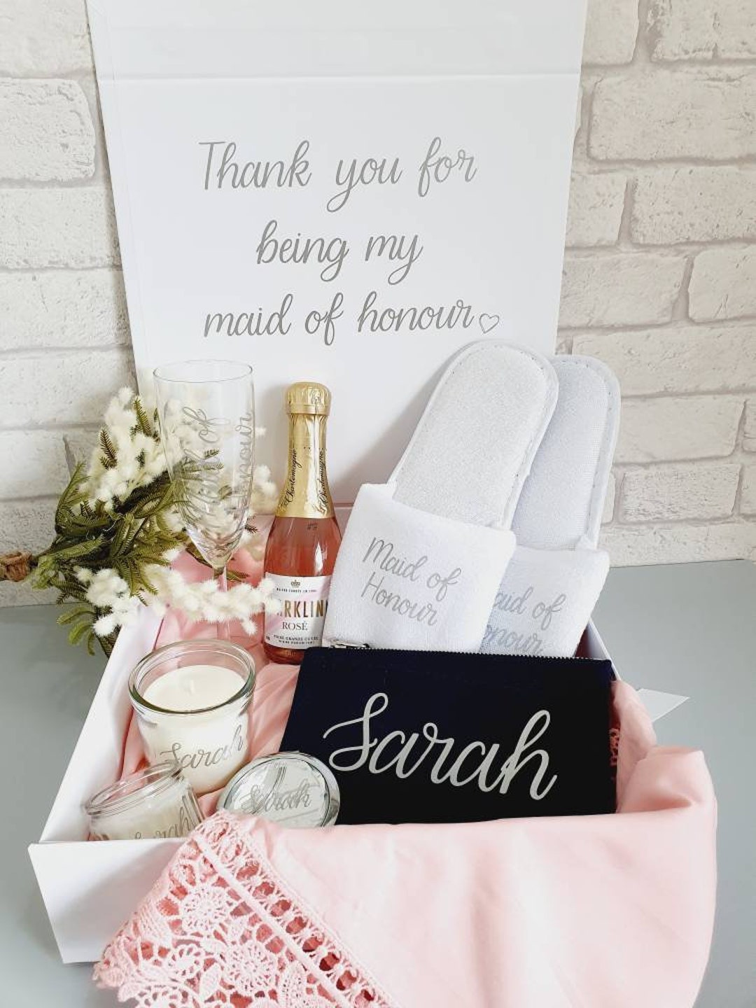 Maid of Honour Gift Set~bridesmaid Box Bundle~bridal Party Proposal ...