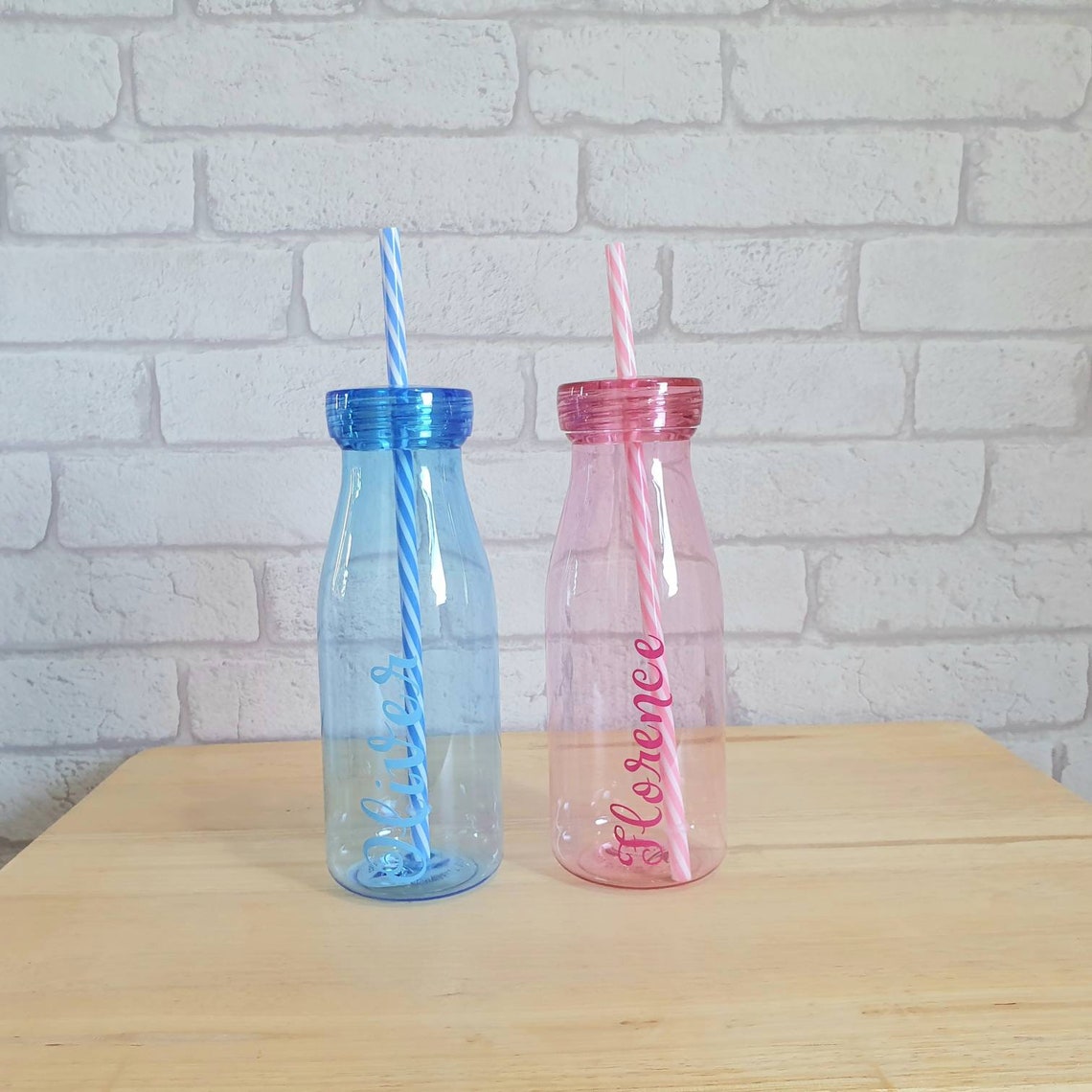 Personalised Milkshake BottlesKids Drinking | Etsy