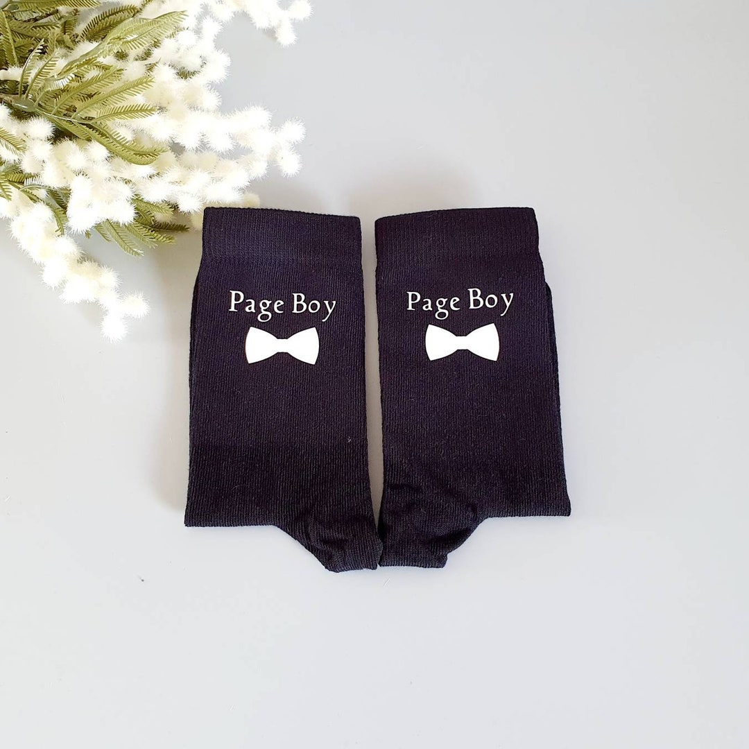 Page Boy Gift Socks~page Boy Clothes~gift for Page Boy~groomsmen Gifts ...