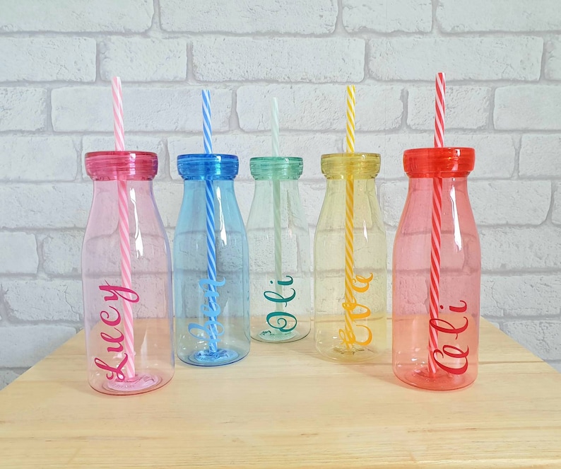 Personalised Milkshake Bottleskids Drinking - Etsy
