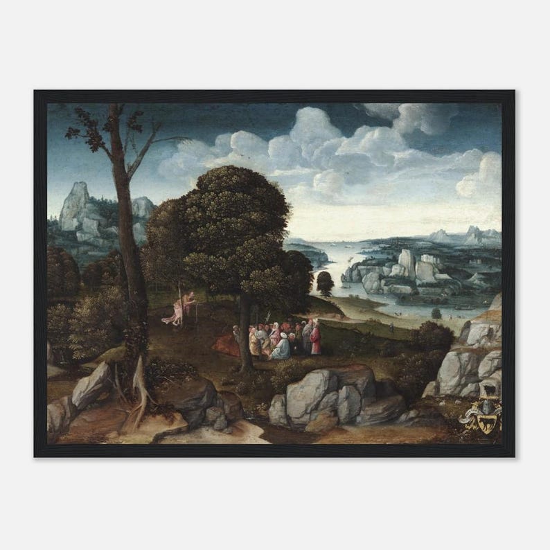 Framed Joachim Patinier 'landscape With Saint John the Baptist ...