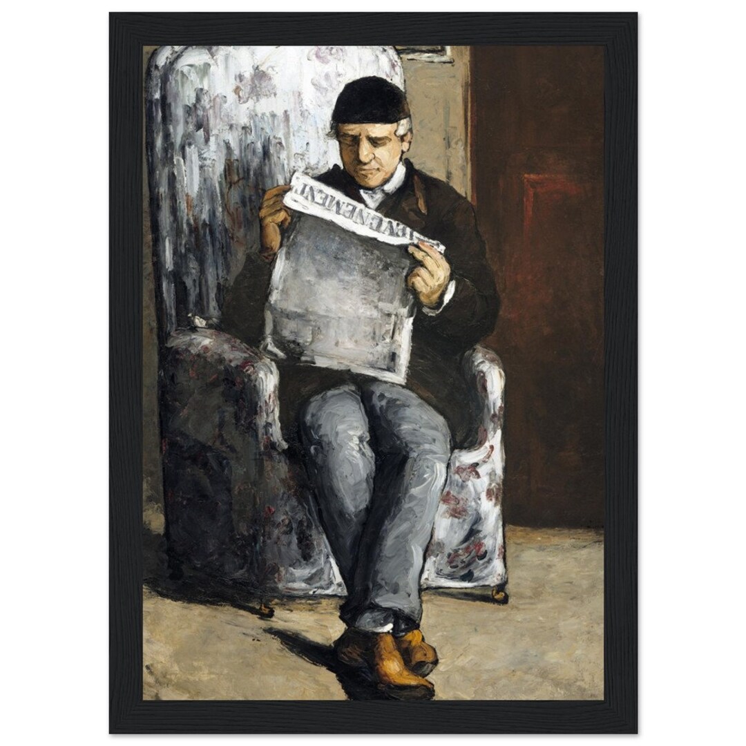 Paul Cezanne the Artists Father, Reading, Cezanne Painting, Fine Art ...