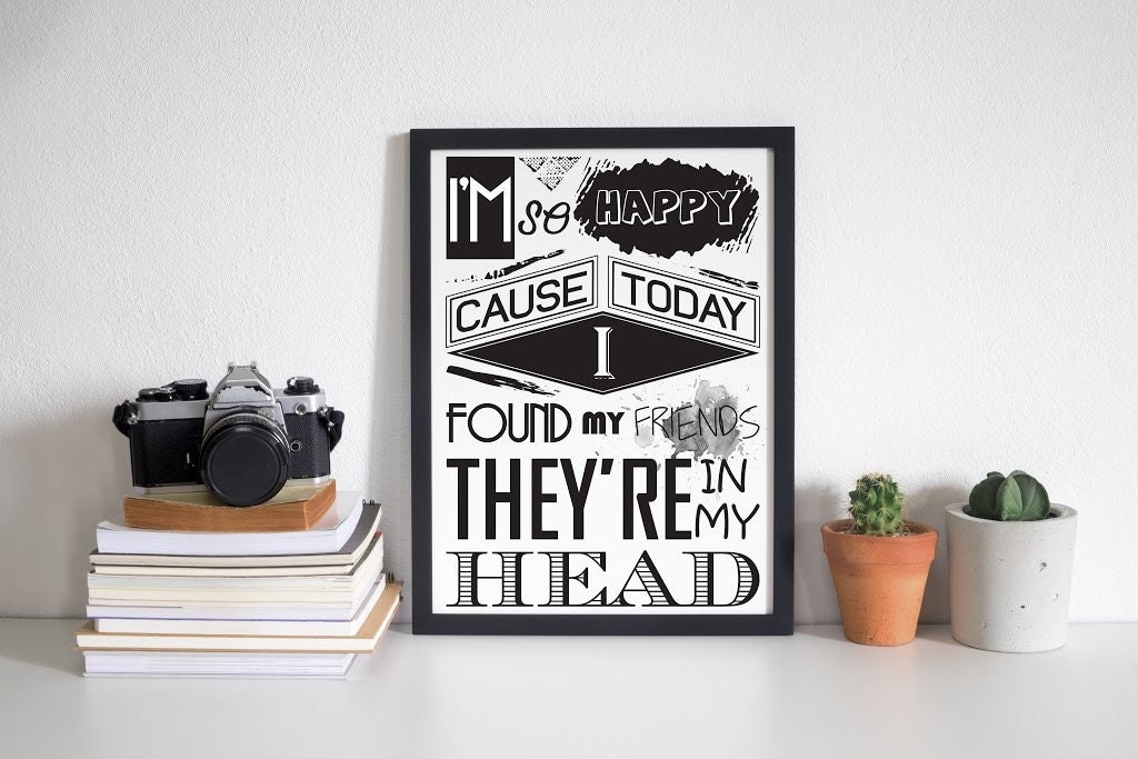 Nirvana Lithium Lyric Typography Art Poster - Etsy