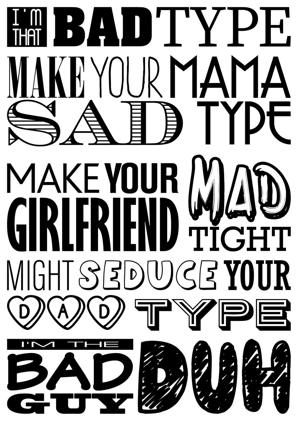 Billie Eilish Bad Guy Lyric Typography Art Poster - Etsy UK