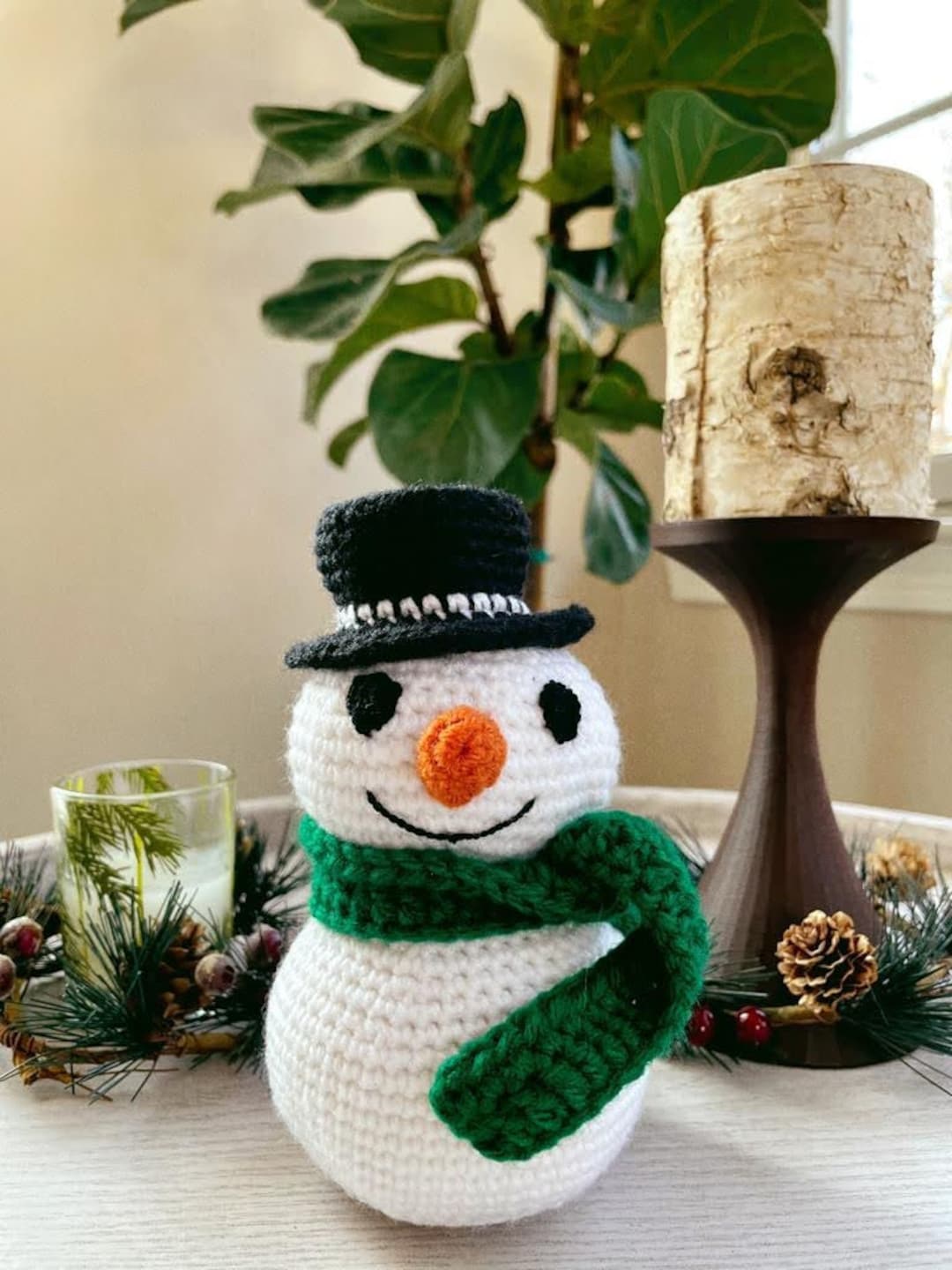 Snazzy the Snowman Handmade Crochet Friend - Etsy