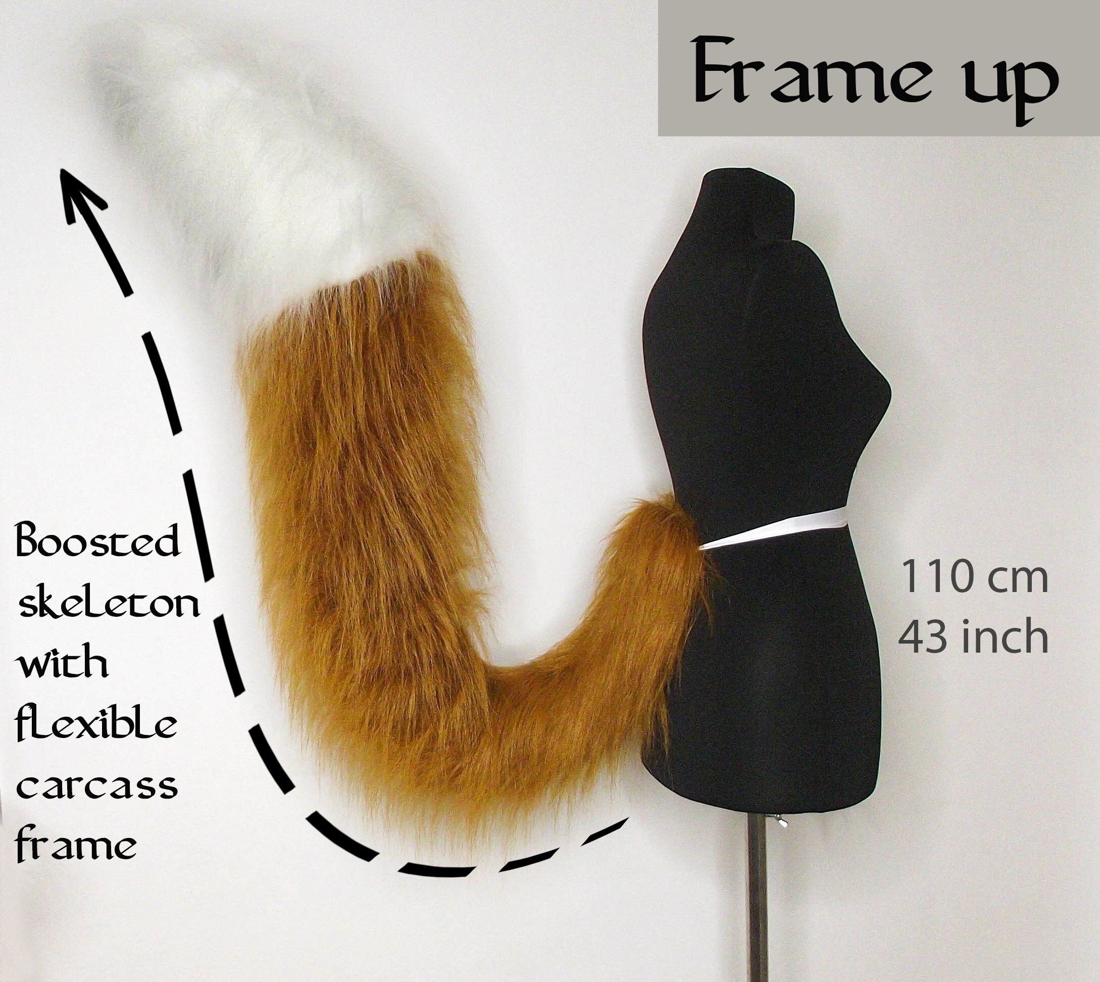 Big Fox's tail ᗒᗨᗕ Custom cosplay Tails Holo | Etsy