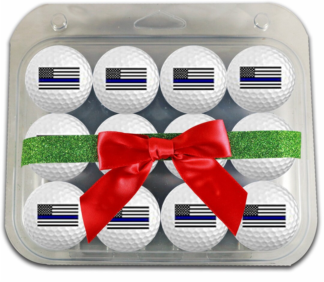 Thin Blue Line Golf Balls-police Gift Police Officer Law - Etsy