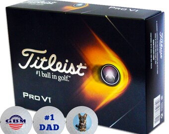 12 New Titleist Pro V1 Custom Design Golf Balls Pack of 12 - Etsy