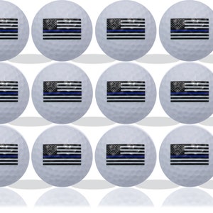Thin Blue Line Golf Balls-police Gift Police Officer Law - Etsy