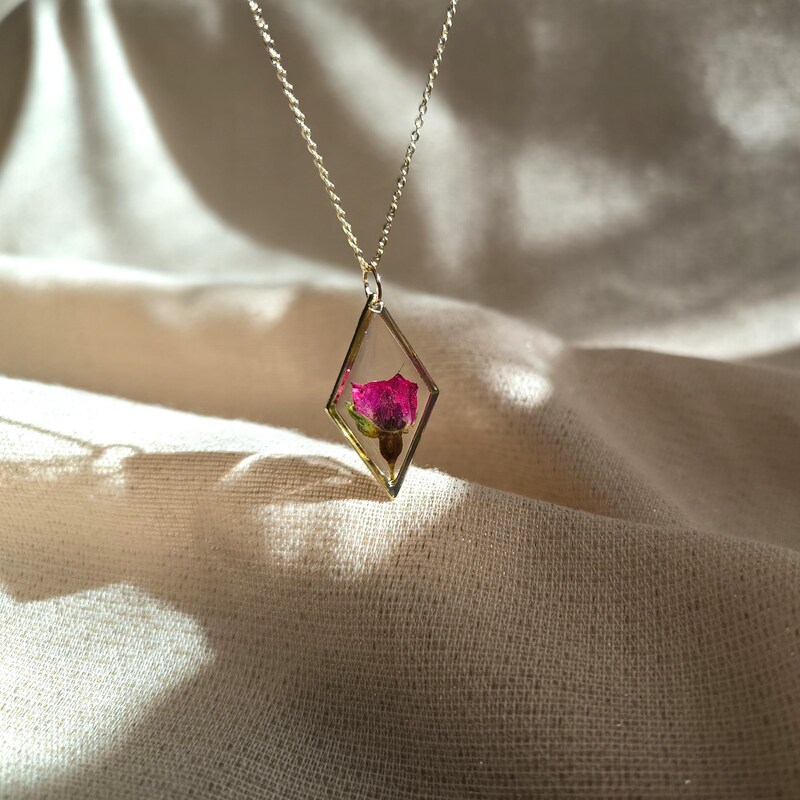 Rose Necklace - Etsy