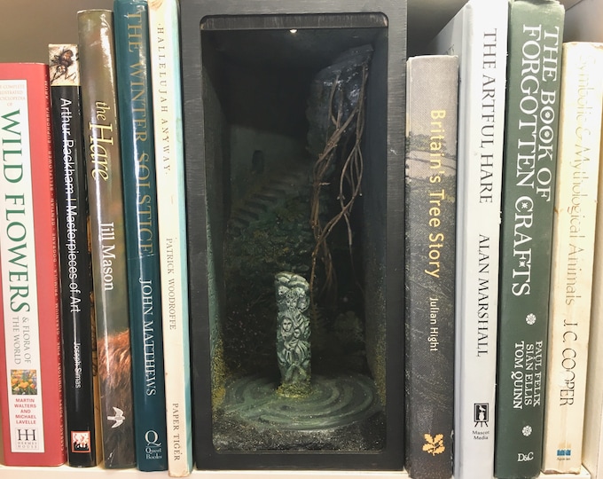 Lit Pan's Labyrinth Book Nook Diorama Bookshelf Shadow Box - Etsy