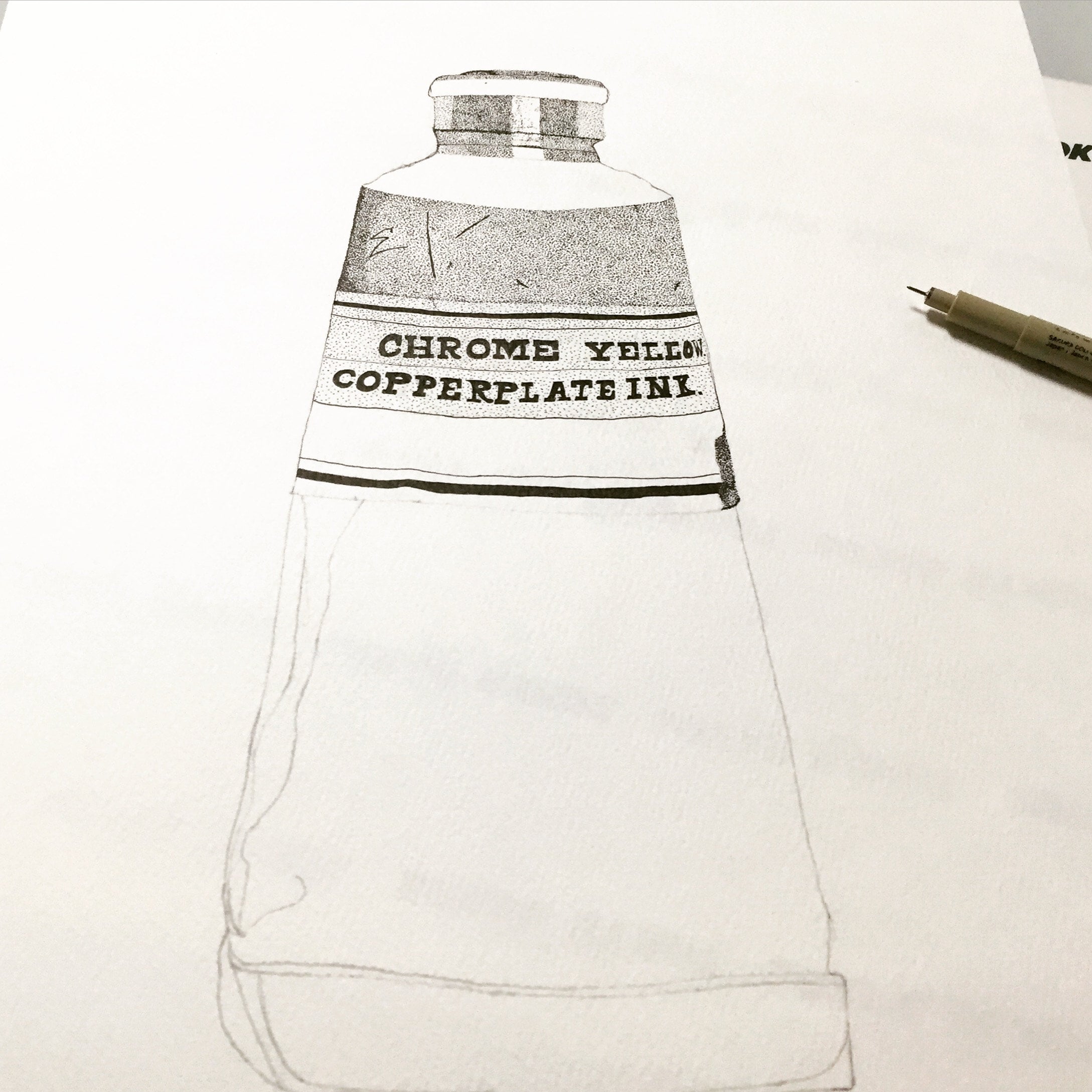 ORIGINAL Paint Tube Drawing Size A3 - Etsy