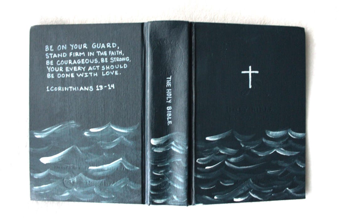 Waves Catholic Journaling Bible - Etsy