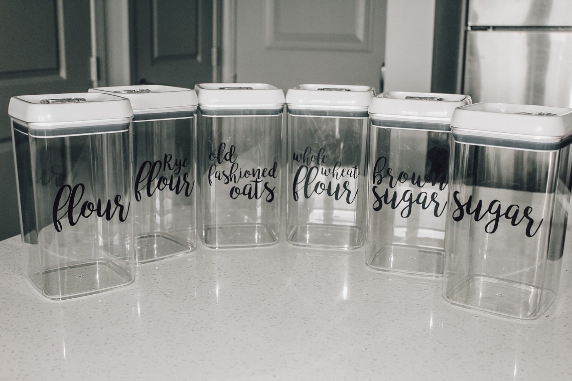 Kitchen Canister STICKERS ONLY - Etsy