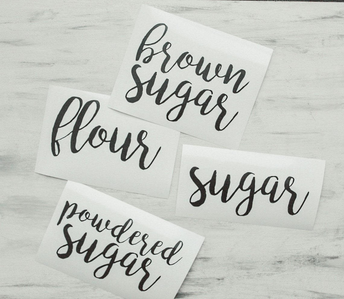 Kitchen Canister STICKERS ONLY - Etsy