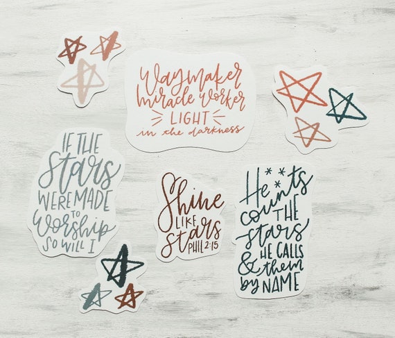 Star Sticker Pack | Etsy
