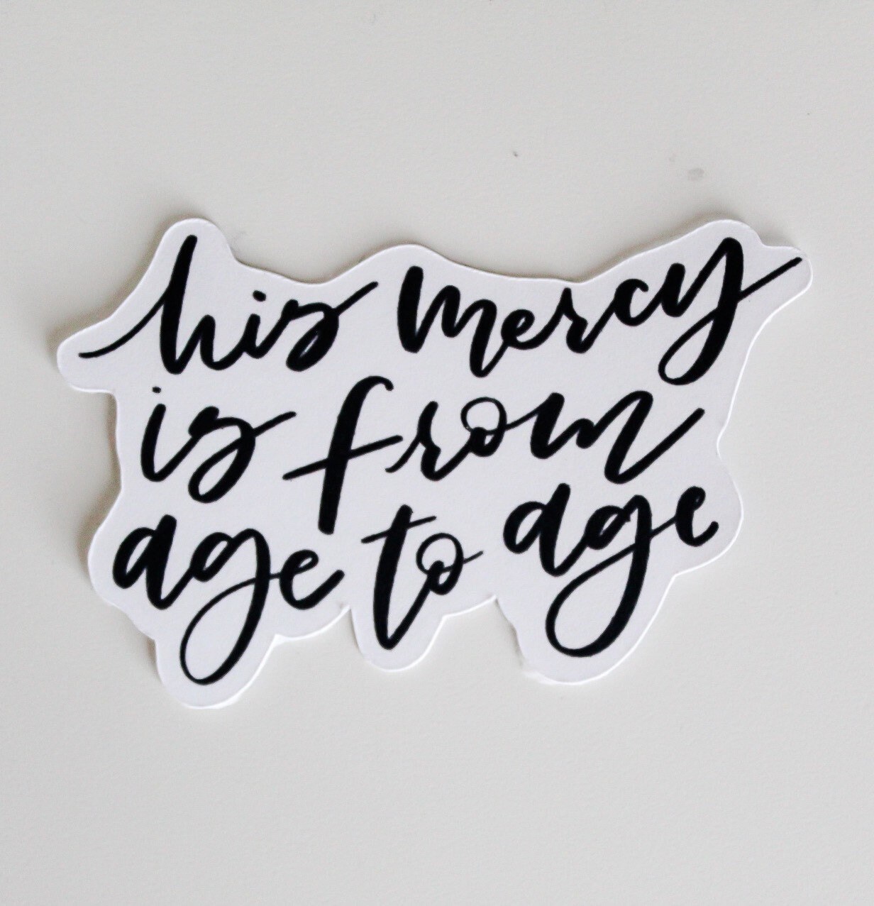 His Mercy Sticker - Etsy
