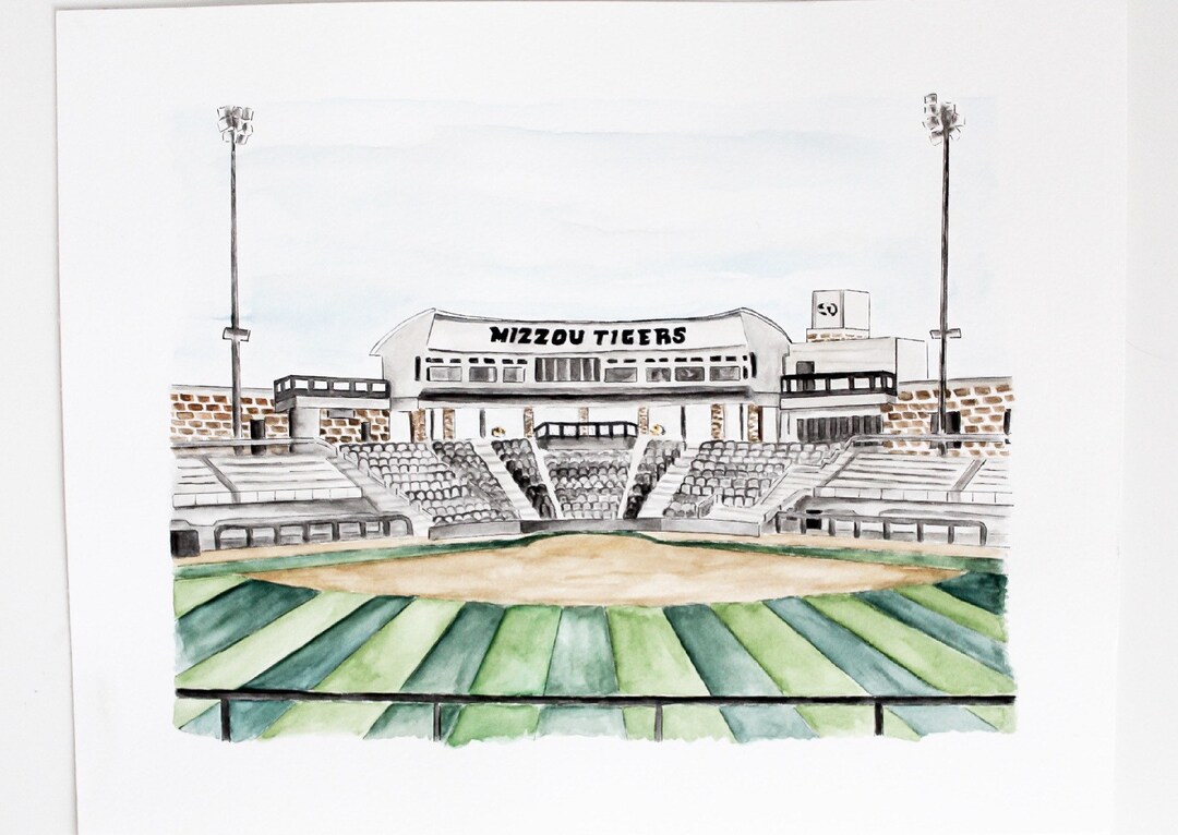Mizzou Softball Stadium Print - Etsy