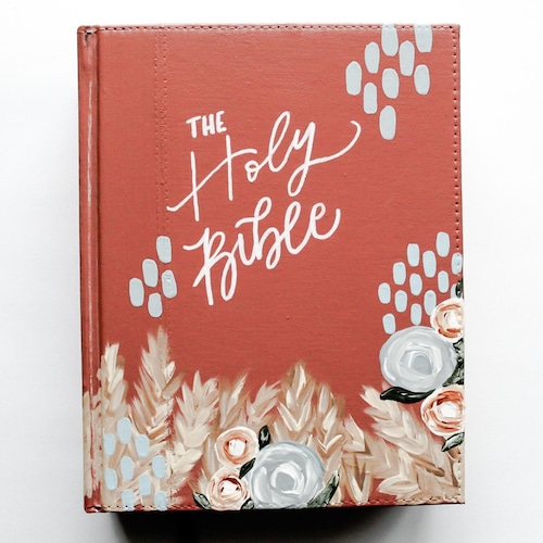 Painted Catholic Journaling Bible Pink - Etsy