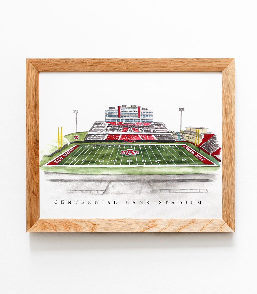 Arkansas State Football Stadium Print - Etsy