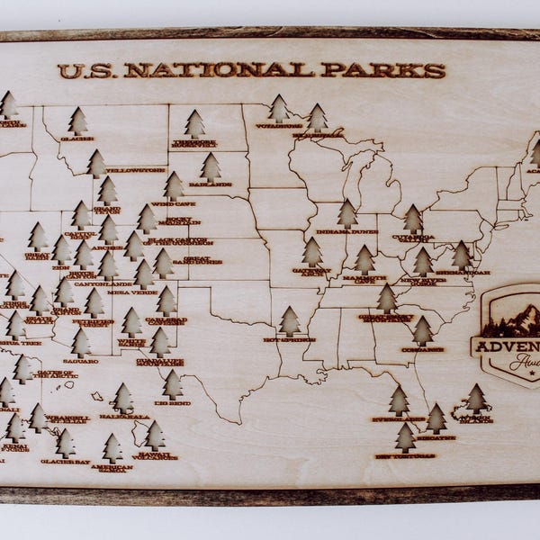 Wood Map - Etsy