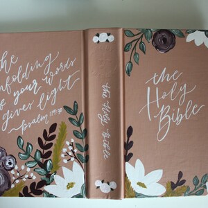 Painted Catholic Journaling Bible Pink - Etsy