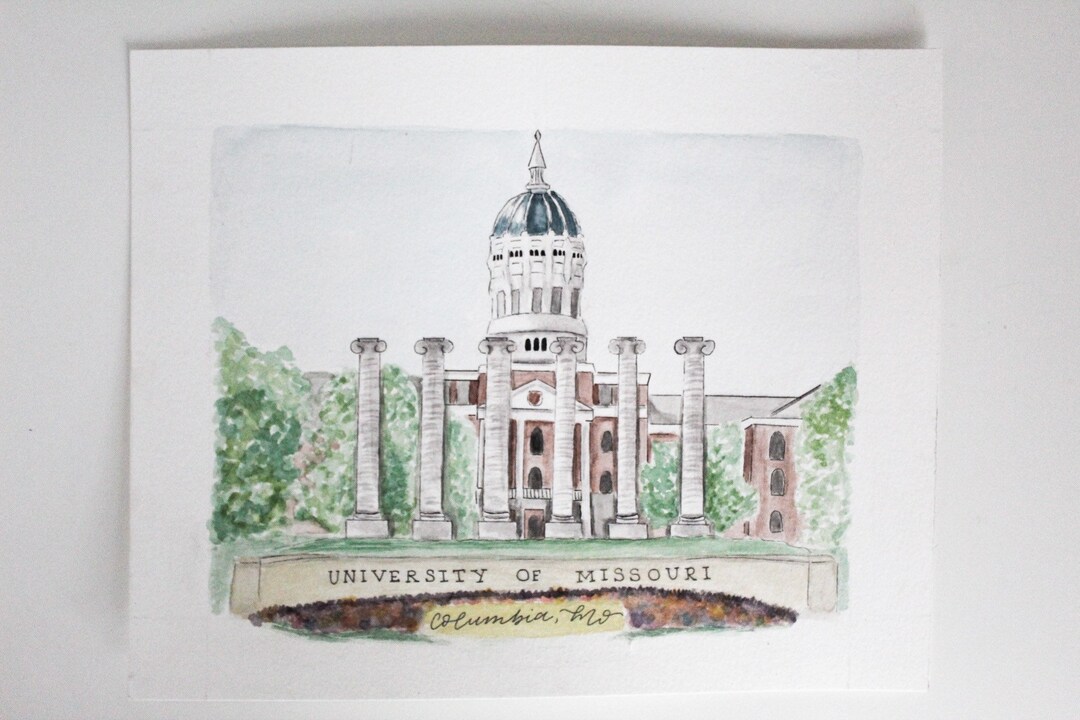 The Mizzou Columns Print - Etsy
