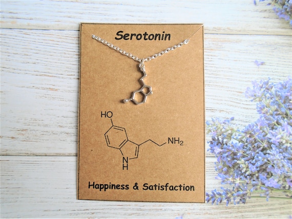 Serotonin Structure Necklace