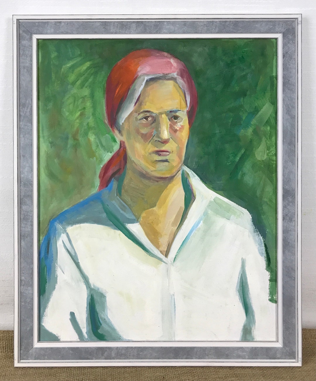 Female Portrait Peasant Beauty Woman Portrait, Original Ukrainian Oil ...