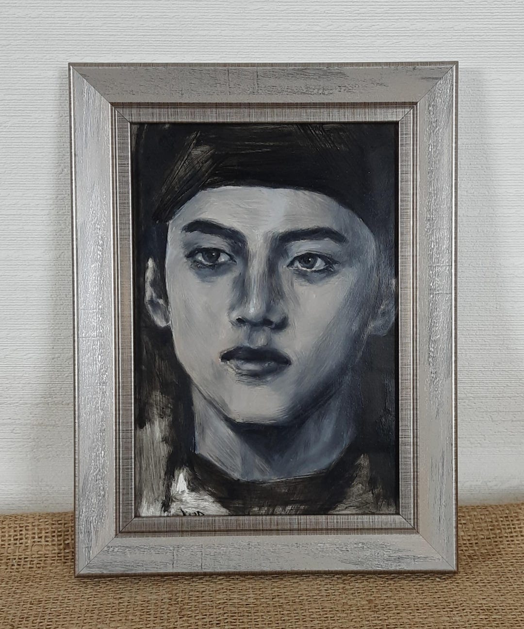Male Portrait, KPOP, Black and White Portrait, Ukrainian Artist ...