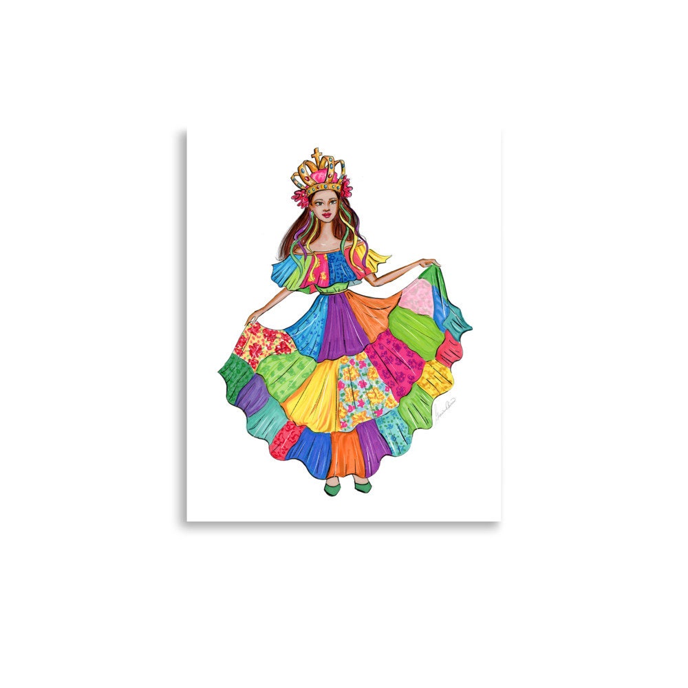 Pollera Congo De Retazos, Congo Queen From Portobelo, Colon Panama ...