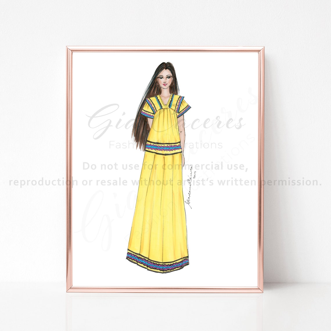 Ngäbe-buglé Indigenous Illustration Ethnic Art Gnobe Bugle | Etsy