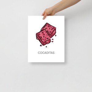 Panamanian Cocaditas, Panama Food Art Print, Panamanian Coconut Cookies ...