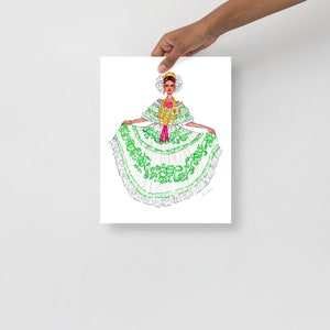 Pollera De Gala Santeña, Panamanian Traditional Dress, Pollera From ...