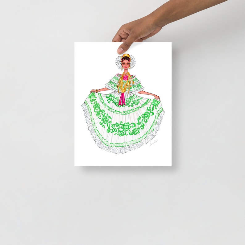 Pollera De Gala Santeña, Panamanian Traditional Dress, Pollera From ...