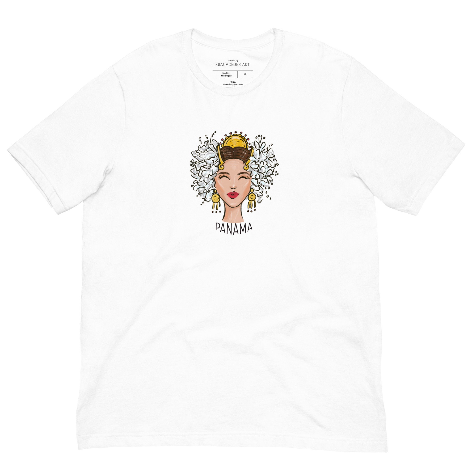 Panama T-shirt | Panamanian Woman in Pollera T-shirt | Empollerada ...