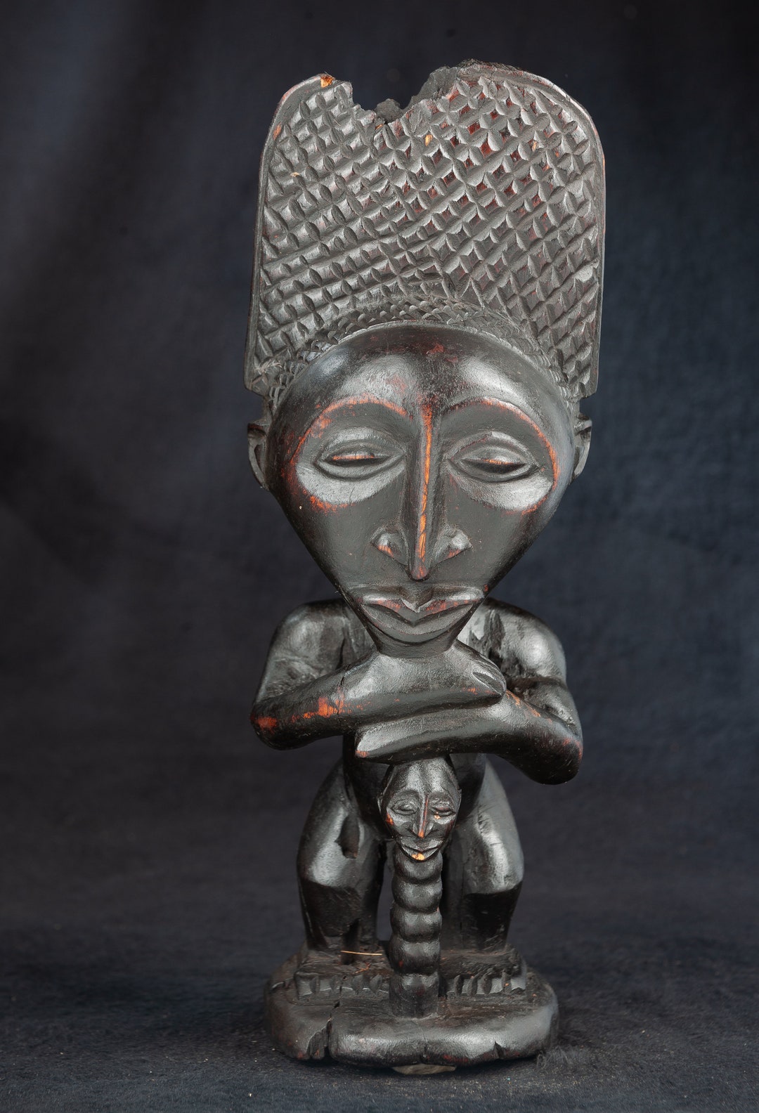 Bakuba Memorial Statue, Democratic Republic of Congo, Central African ...