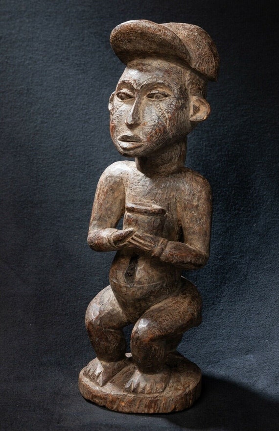 Pende Female Seated Court Figure Democratic Republic of | Etsy