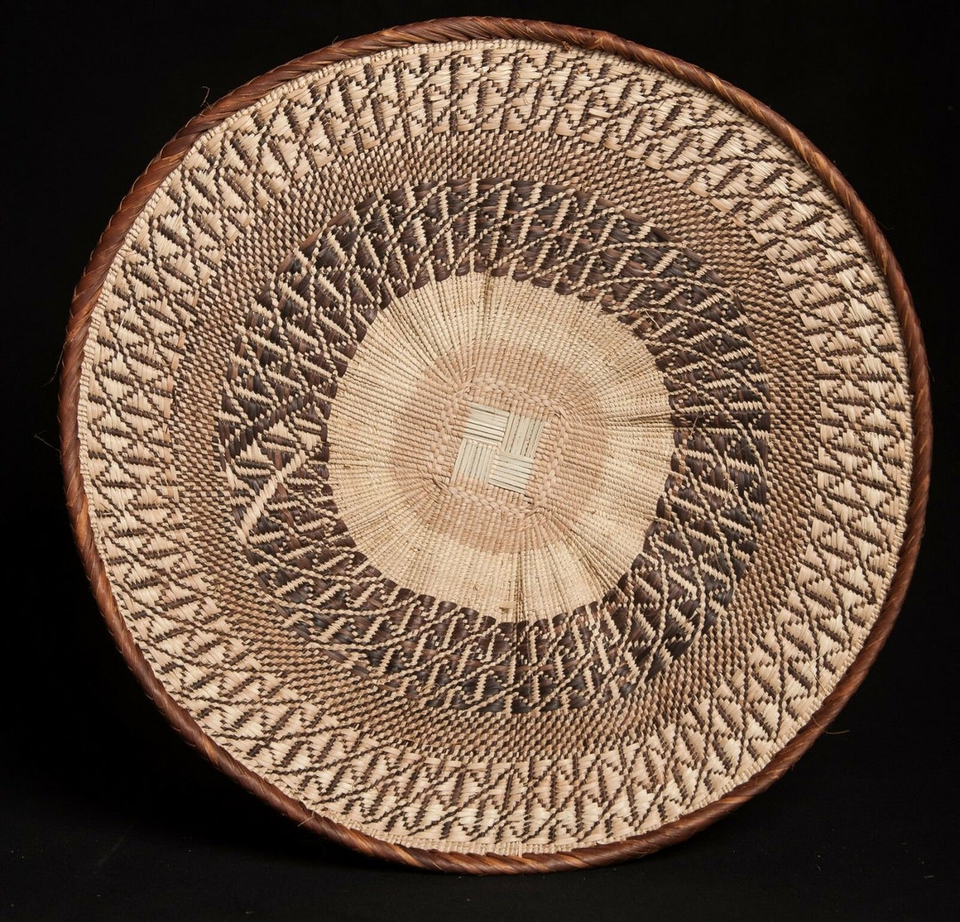 Batonga, Winnowing, Basket, 53 Cm, Zimbabwe, Zambia, African Baskets ...