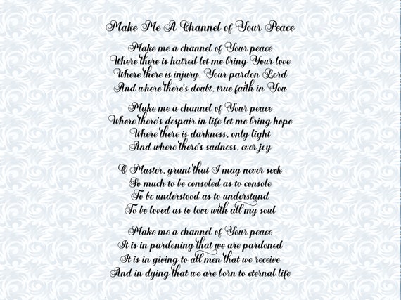 Make me a channel of your peace wedding | Beachweddingtips.com