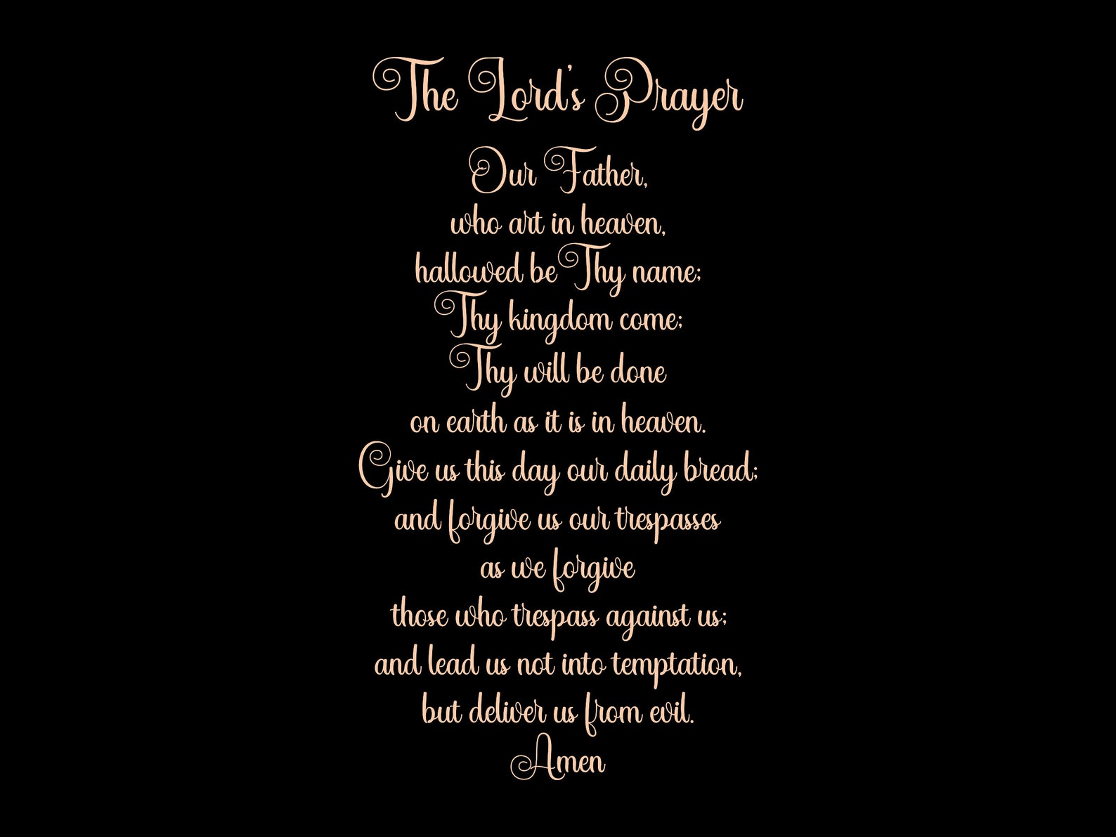 The Lord's Prayer Our Father Prayer SVG With Commercial - Etsy