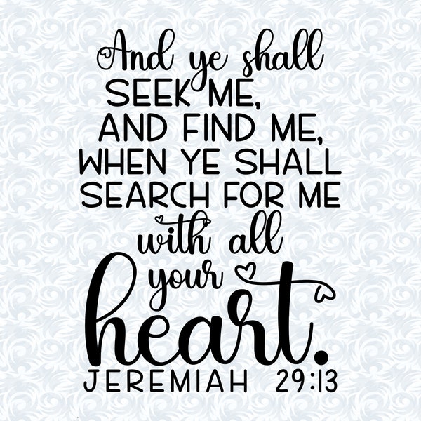 Jeremiah 29 13 - Etsy