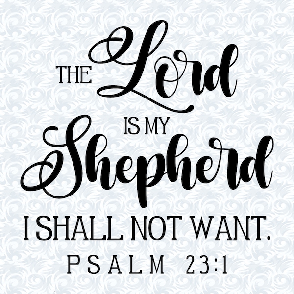 Psalm 23 Svg - Etsy