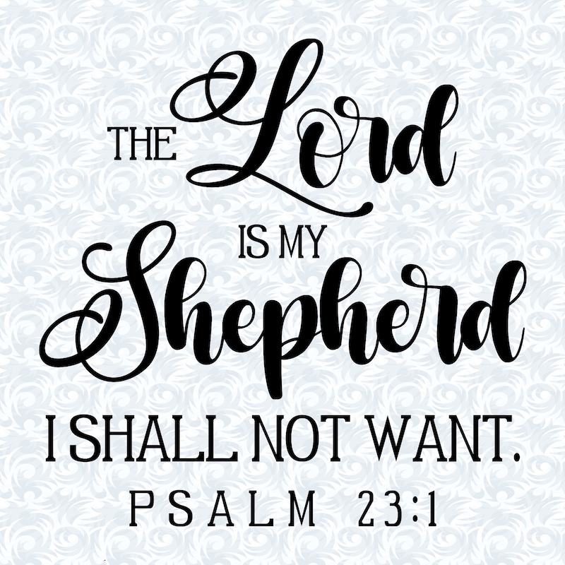 Psalm 23 Svg - Etsy